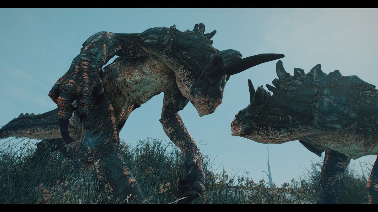 Fallout 4 Deathclaw Alpha Fight Part 2 - YouTube