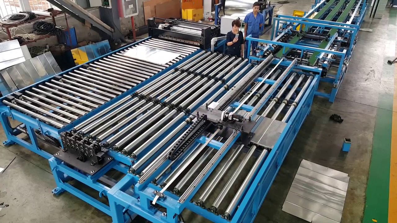 Duct Forming line 6/duct coil line 6/duct producing line VI - YouTube