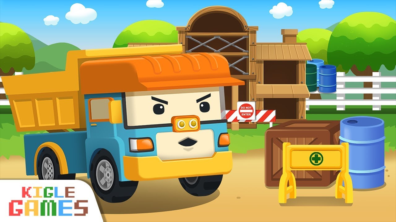 Heavy equipment | Job Play EP04 | Poli Game | Robocar Poli | KIGLE ...