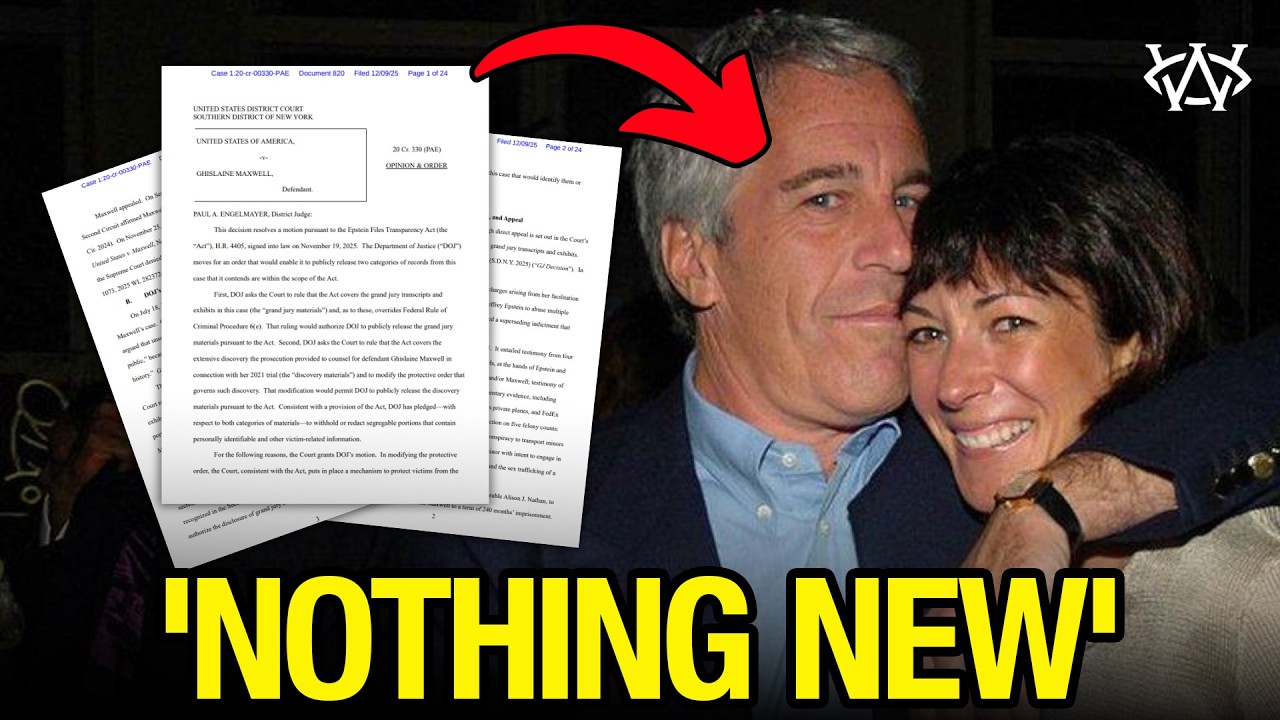 Judge Orders Maxwell Files Released!! - YouTube