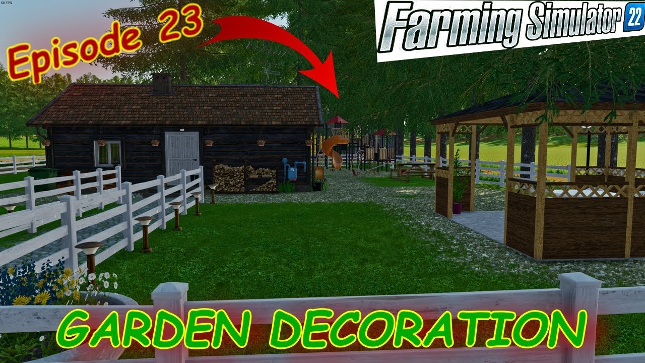 GARDEN DECORATION | No Man's Land FS22 | 23 - YouTube