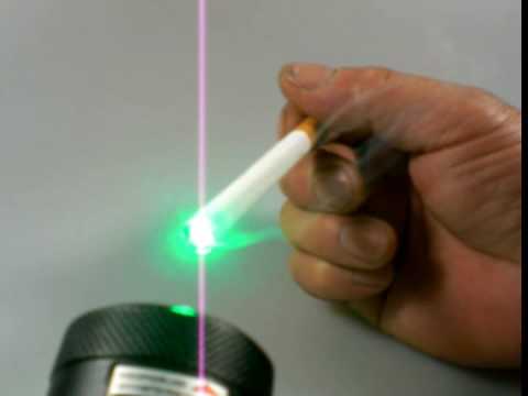 700mw laser pointer burn cigarette from WARNLASER - YouTube