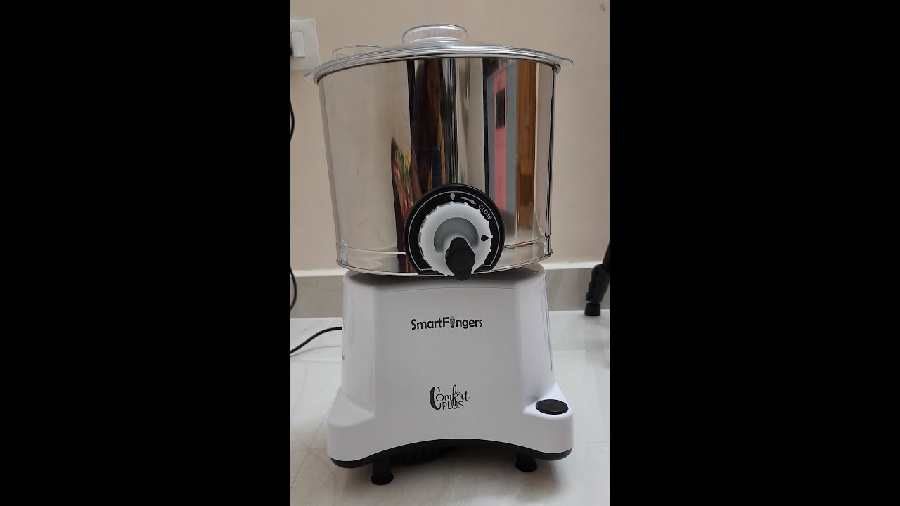 smart finger - comfort plus table top wet grinder unboxing and review ...