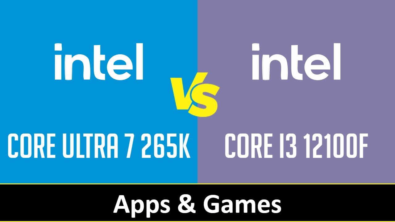 CORE ULTRA 7 265K vs CORE I3 12100F - YouTube