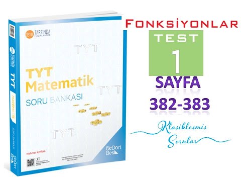 FONKSİYONLAR TEST 1 (345 TYT MATEMATİK 2025)
