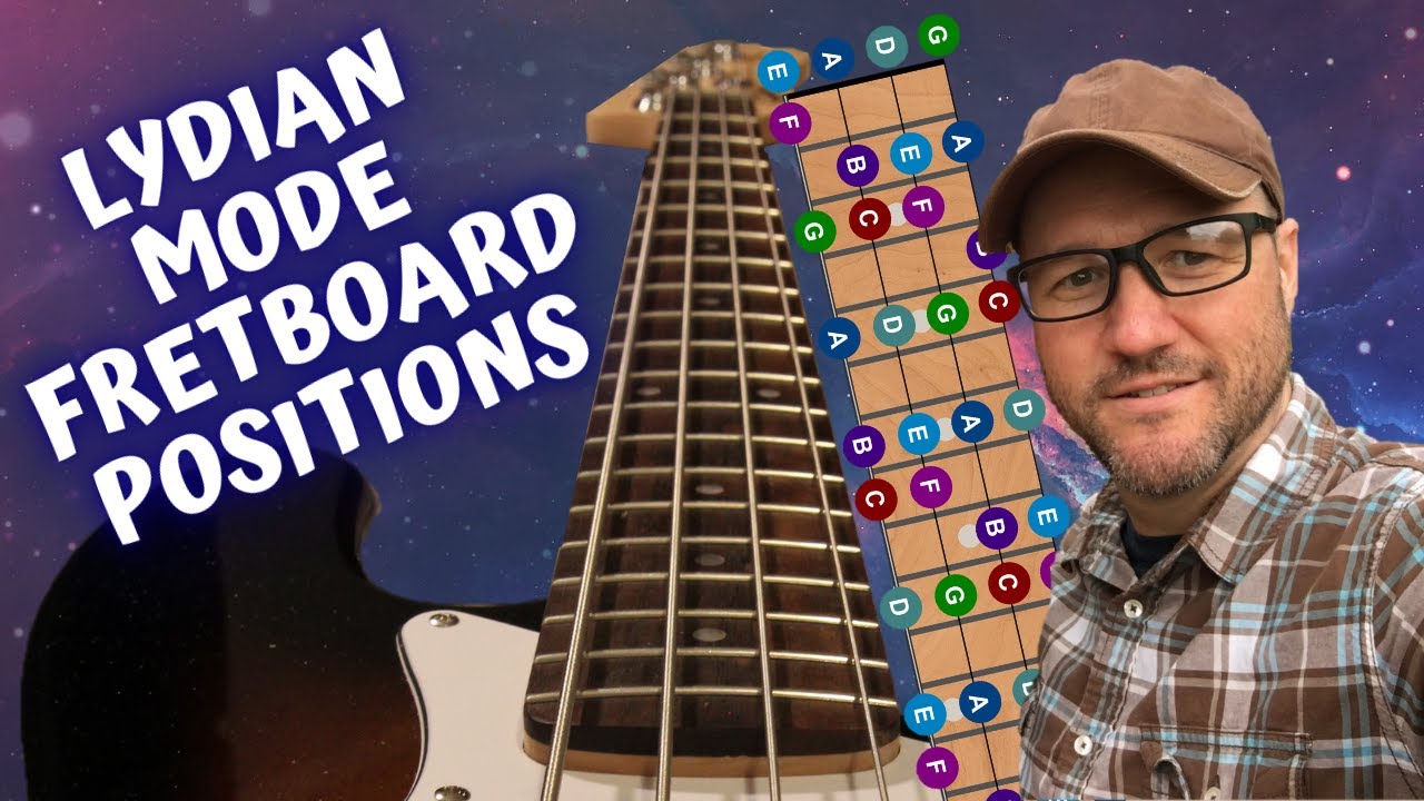 Lydian Mode Positions - Learn to Play the Whole Fretboard - Bass Guitar ...