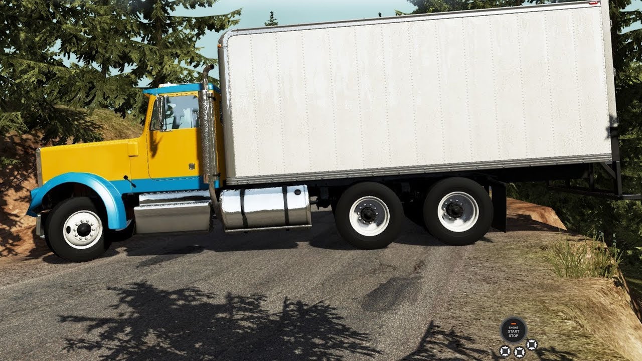 BeamNG Drive - 6x4 Box Truck on the Beam Mountains Map Part 3 - YouTube
