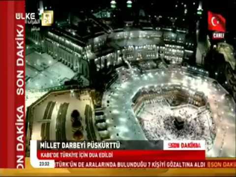 KABE İMAMI TÜRKİYE YE DUA EDİYOR