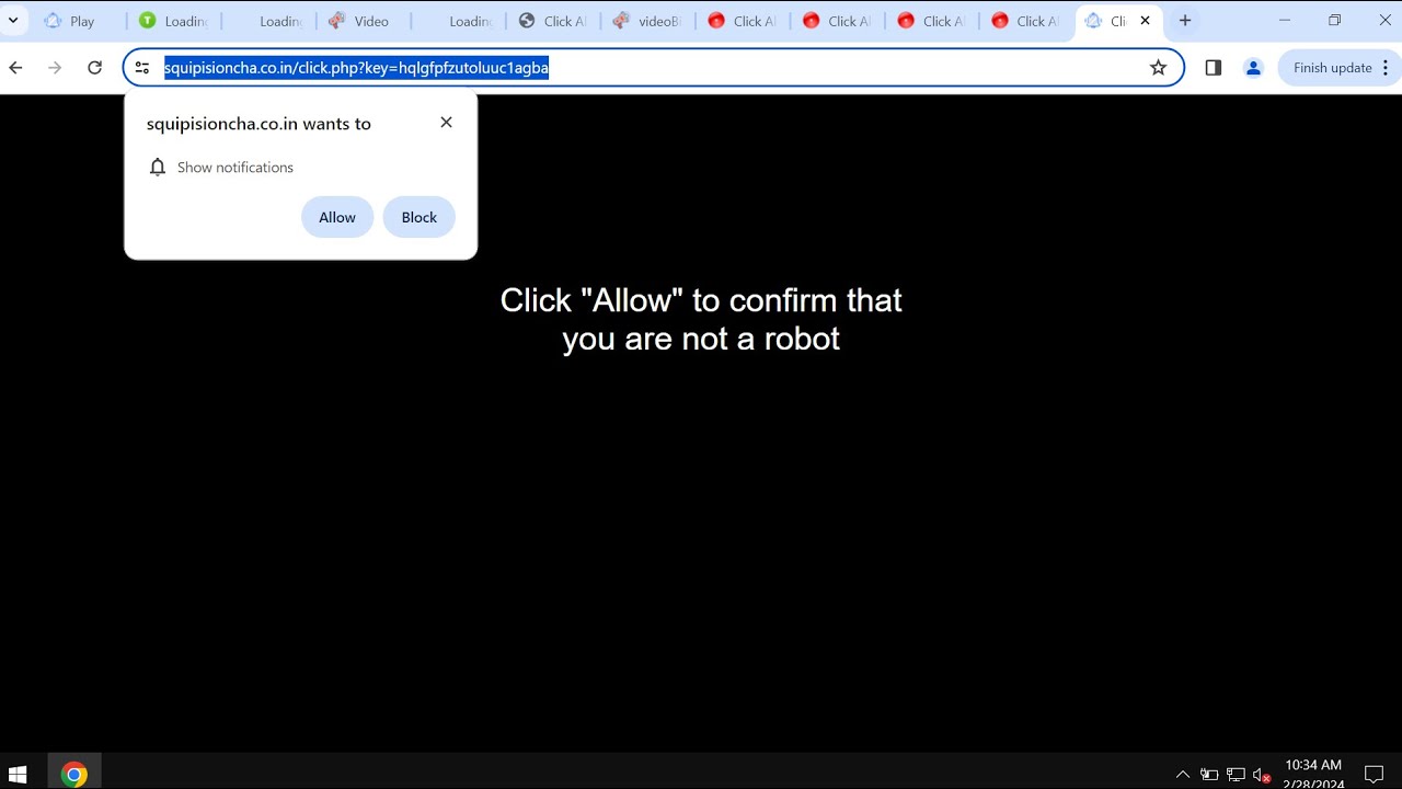Squipisioncha.co.in malicious pop-up removal. - YouTube
