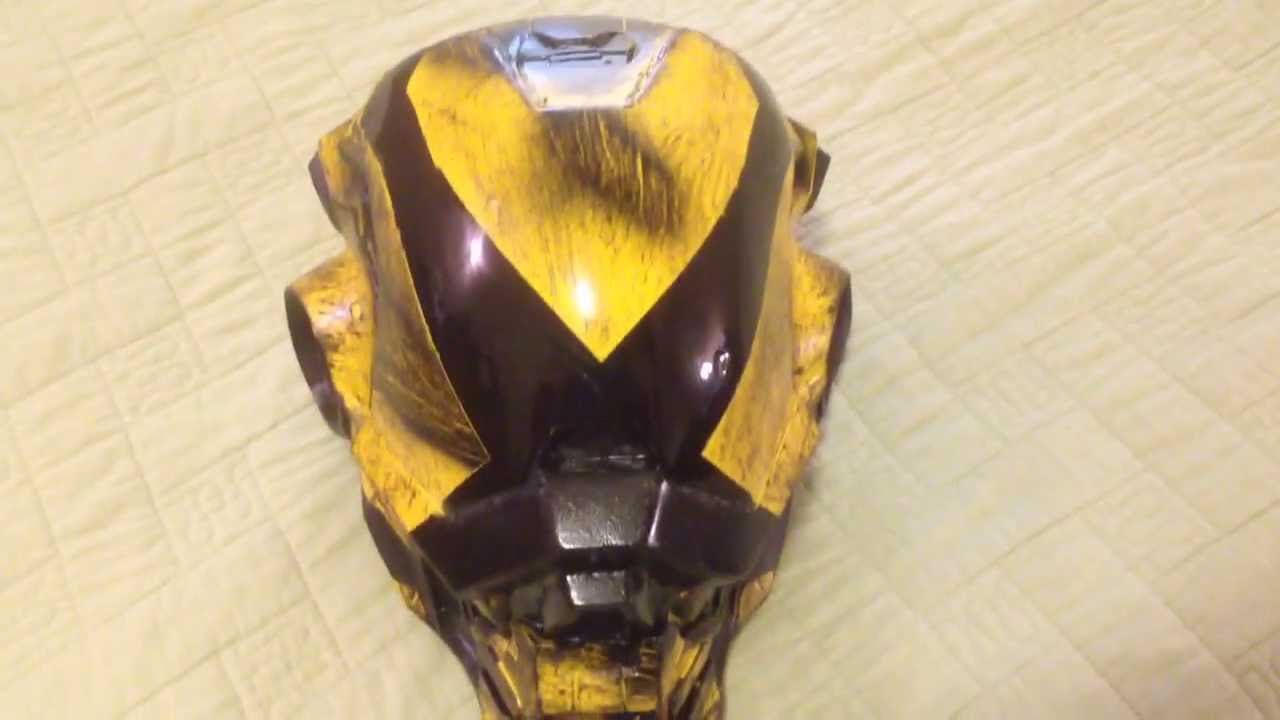 REAL Halo 4 LOCUST Helmet - YouTube