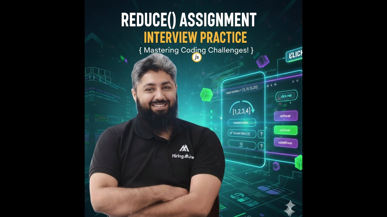 JavaScript | Reduce() Assignment | Interview Practice | Batch 16 - YouTube