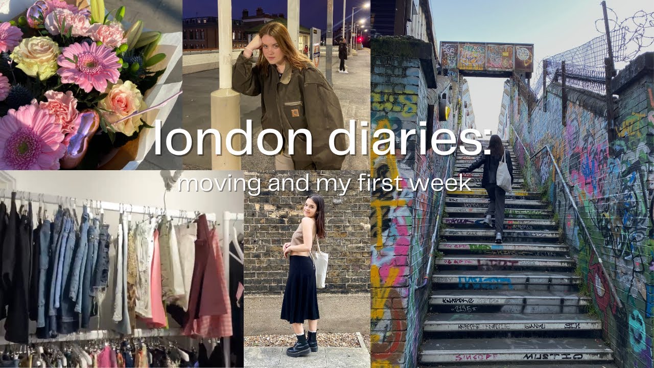 london diaries: part one (moving, thrifting, and shifting) - YouTube