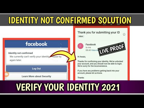 How To Fix Identity Not Confirmed Problem Solved | Verify Your Identity ...