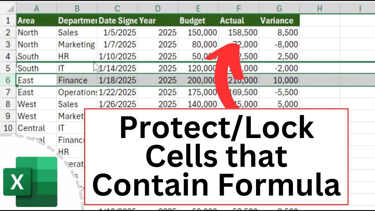 How to Protect/Lock Excel Cells that Contain Formula - YouTube