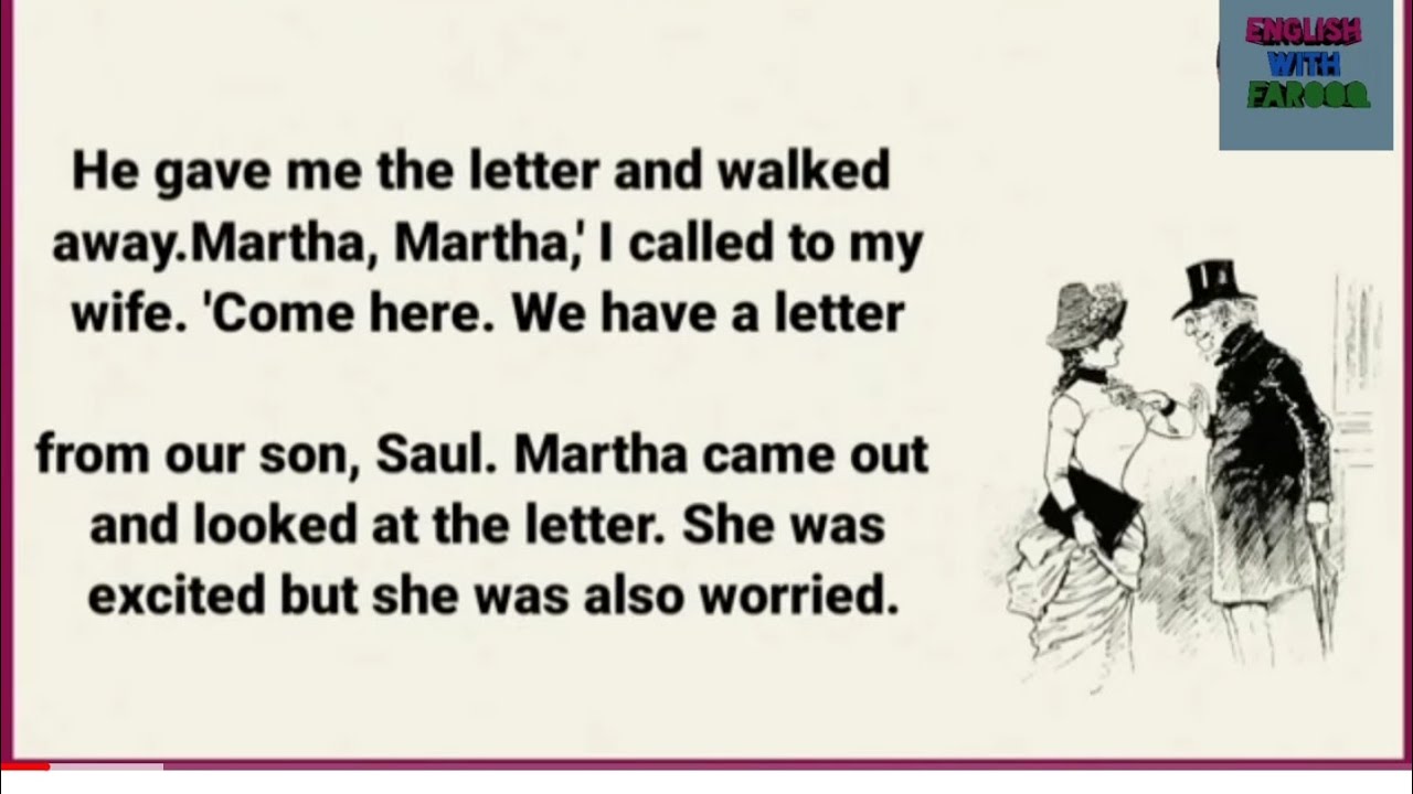 Learn English through a story .A letter for Adam. - YouTube