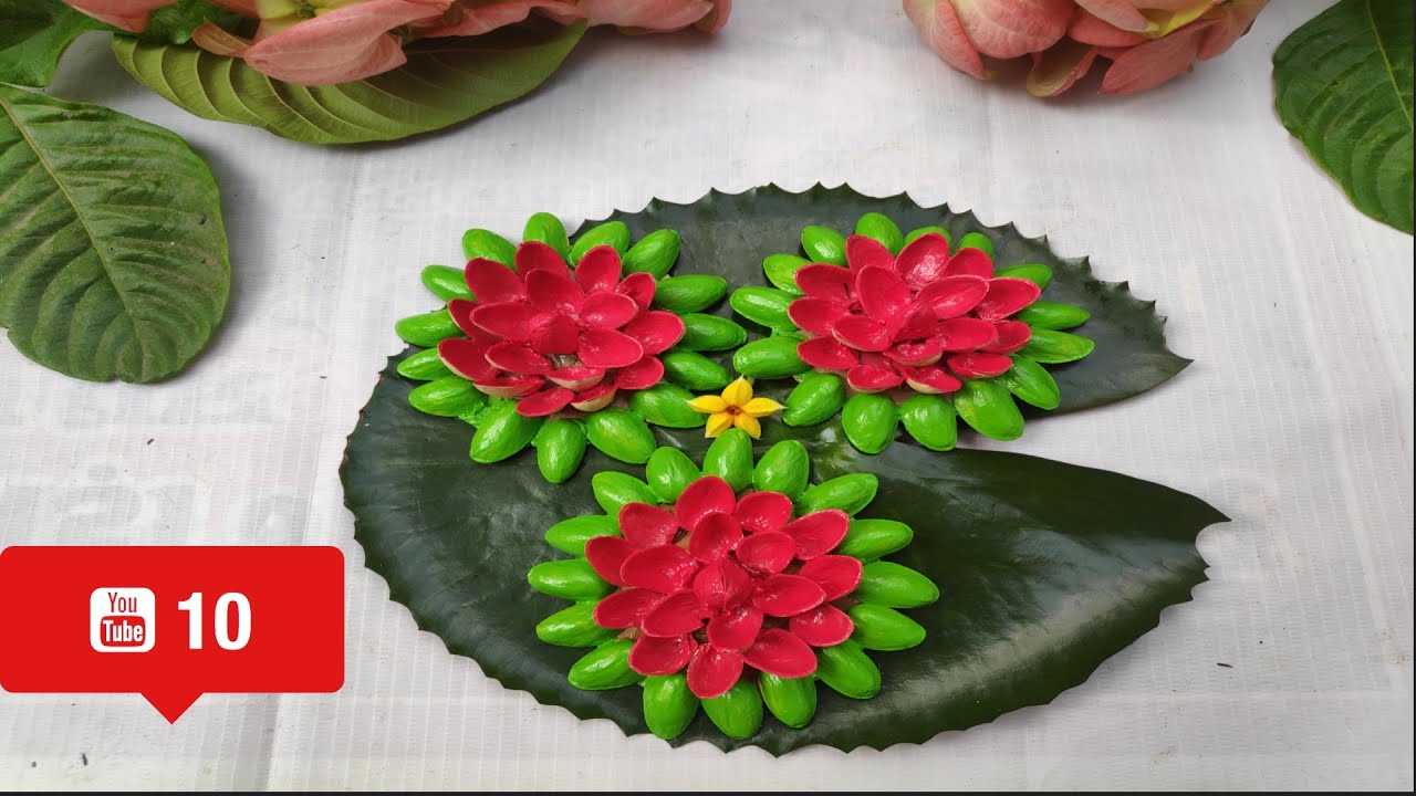 PISTA SHELL CRAFT || PISTA SHELL CRAFT FLOWER || SIMPLE IDEA - YouTube