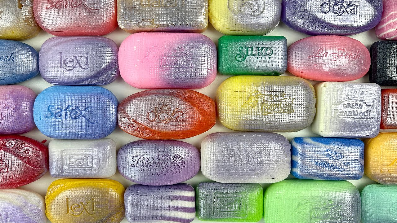 ASMR Cutting Soap Cubes #9 立方体石鹸のカット | ASMR Soap. - YouTube