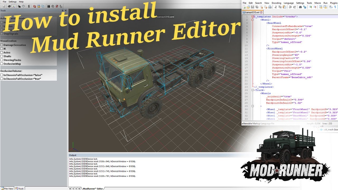 How to install the Mud Runner Editor tool on Steam - YouTube