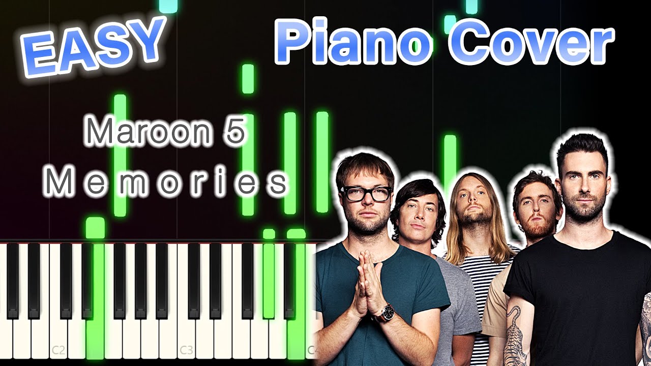 Maroon 5 - Memories EASY Piano Cover Chord Tutorial by PianoMan - YouTube