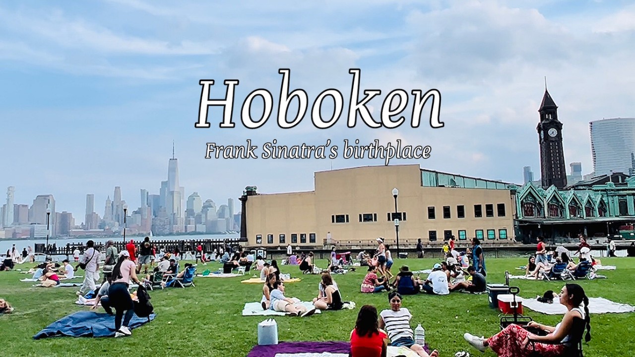 [4K] "New Jersey Hoboken Waterfront Summer Walk New York City Skyline ...
