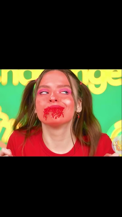 A Girl Gets Her Mouth Stewed By Spicy Noodles During The Youtube
