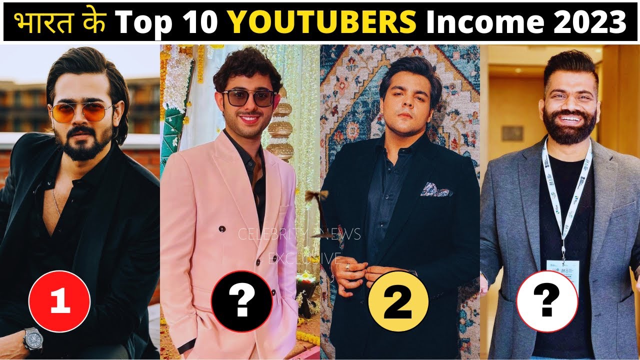 Top 10 YouTuber In India - Their Income And Untold Story - Bhuvan Bam,Carry Minati, Technical ...