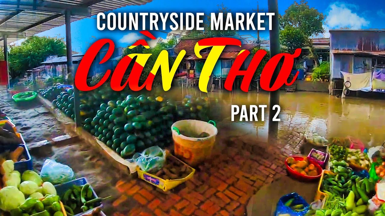 Vietnam Province Countryside Market - Riverside Street Tour - YouTube