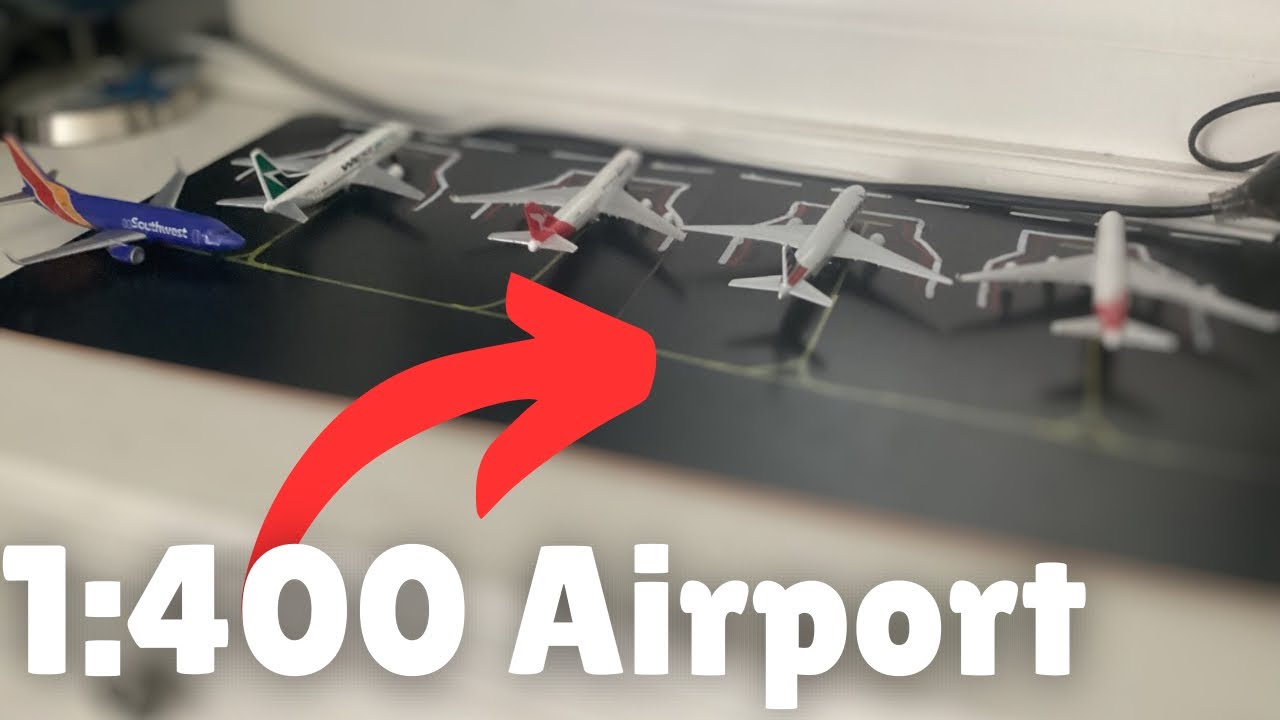 HOW TO BUILD A MINIATURE 1:500 AND 1:400 SCALE AIPORT | EASY STEPS! 🔥 ...