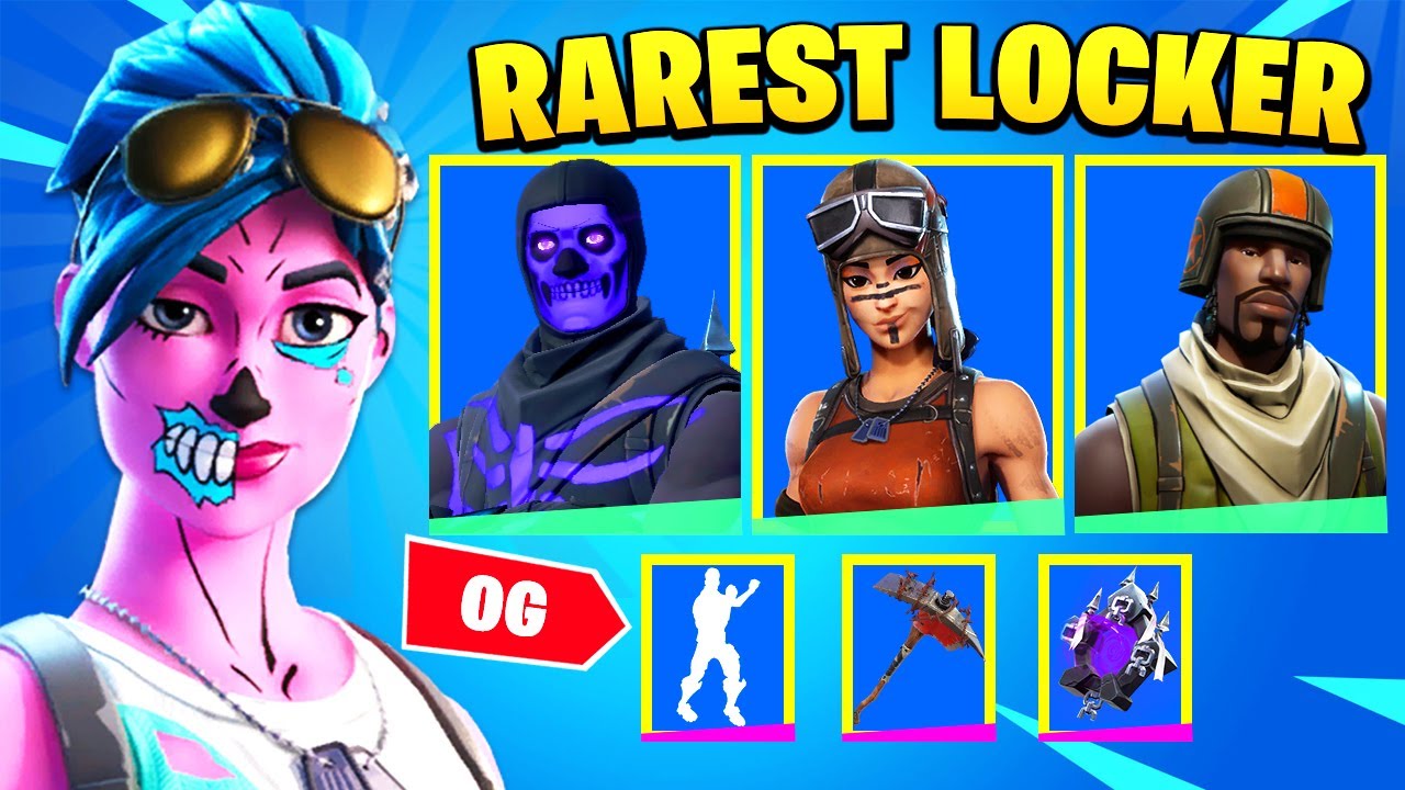 the RAREST Fortnite Locker in history.. - YouTube