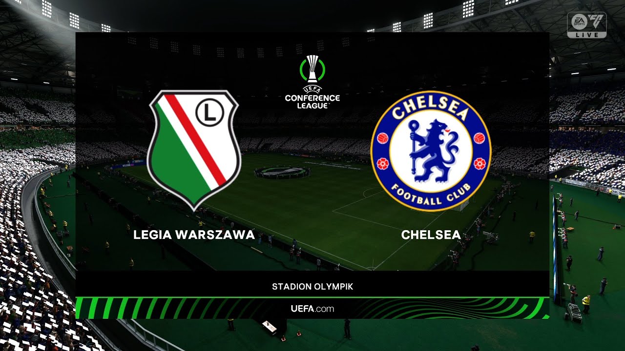 LEGIA vs CHELSEA | 1/4 Europa League | first match | FC 25 | ps5 ...