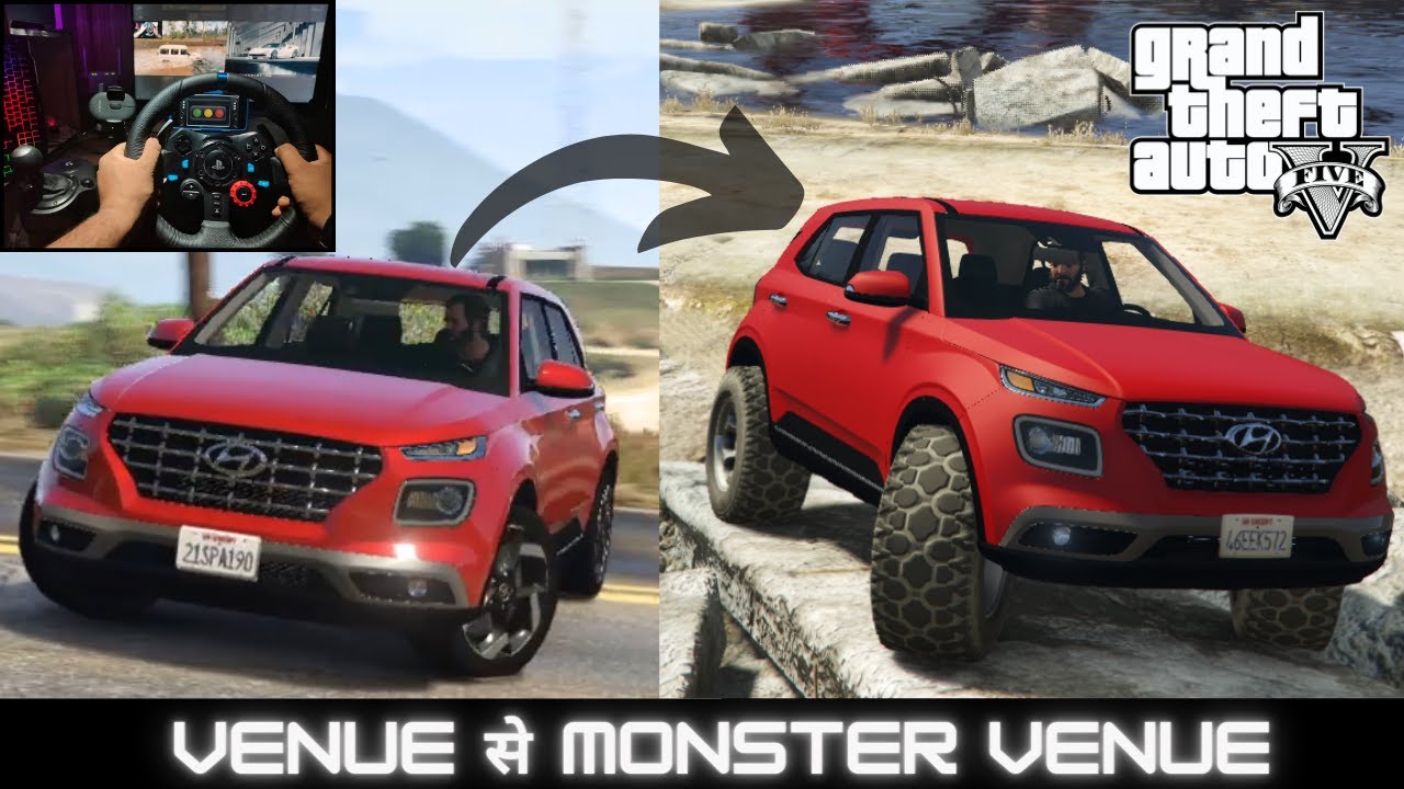Hyundai Venue Modification | To Monster | Steering Wheel Gameplay ...