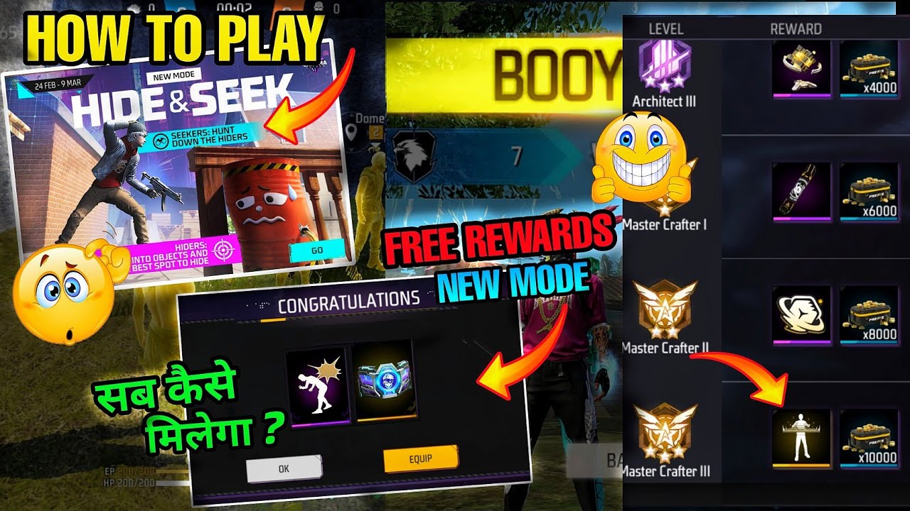 How To Play - Hide & Seek !! Free Rewards Kaise Milega? New Event In ...