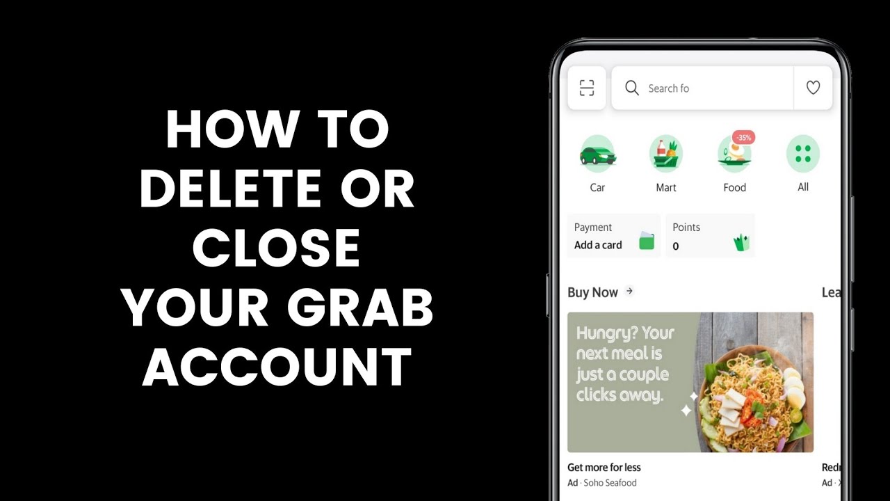 How to Delete or Close Your Grab Account Forever - YouTube