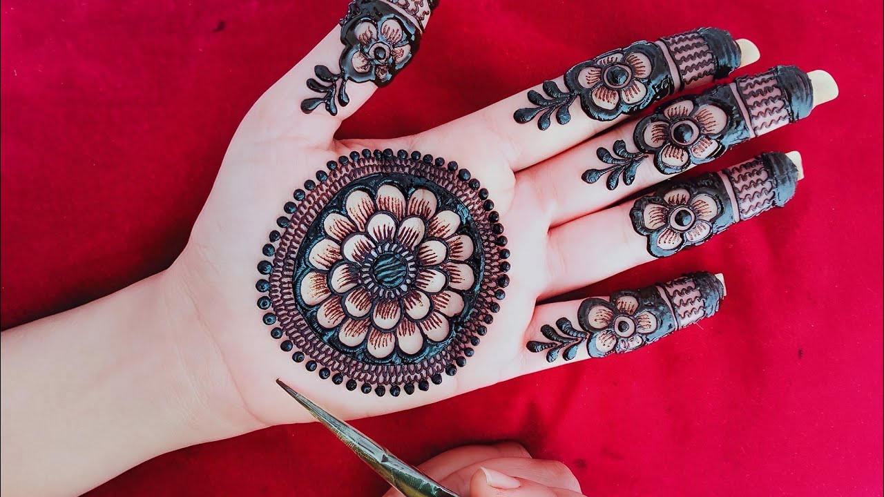 Simple backhand mehndi design | Easy mehndi design | Mendini design ...