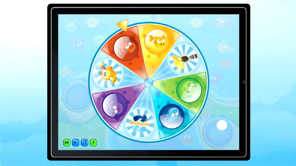 iPad game for kids "Colorful Fishing" - YouTube