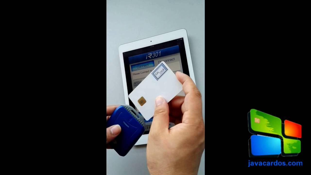 The usage of Feitian bR301 smart Card reader on IOS. - YouTube