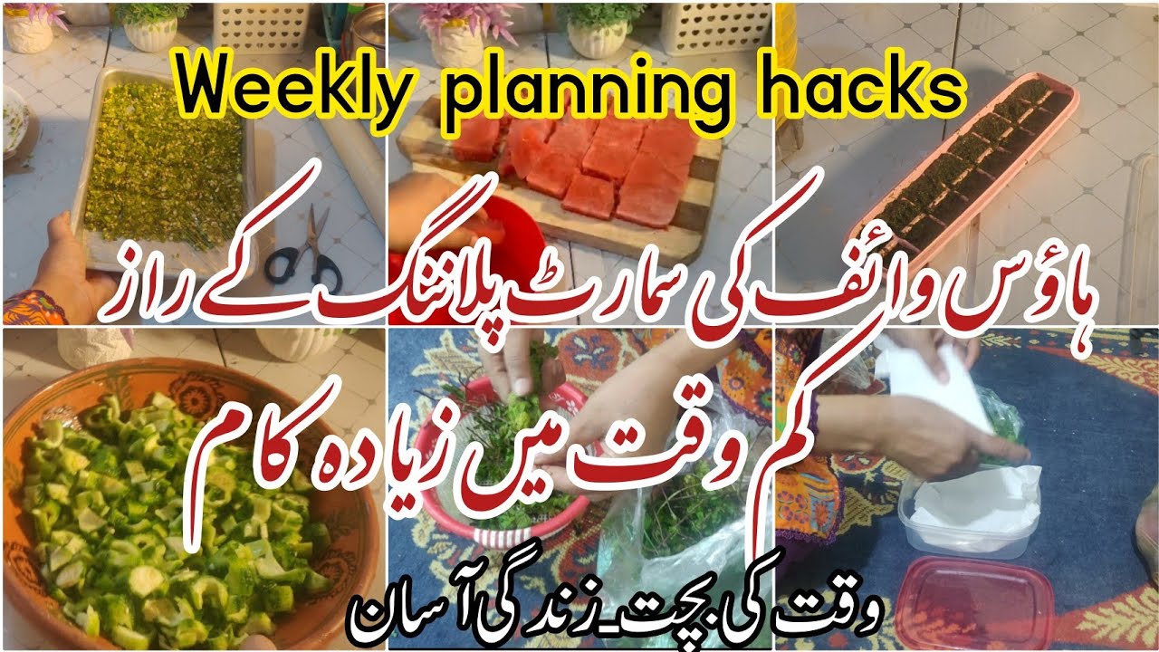 Smart Weekly Planning Ideas For Housewives 🌸| Make your Week Productive ...