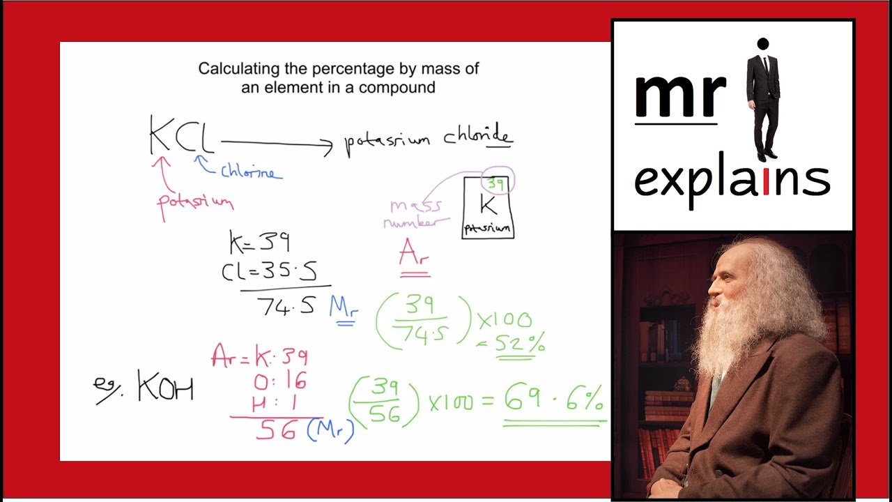 mr i explains: Calculating the percentage by mass of an element in a ...