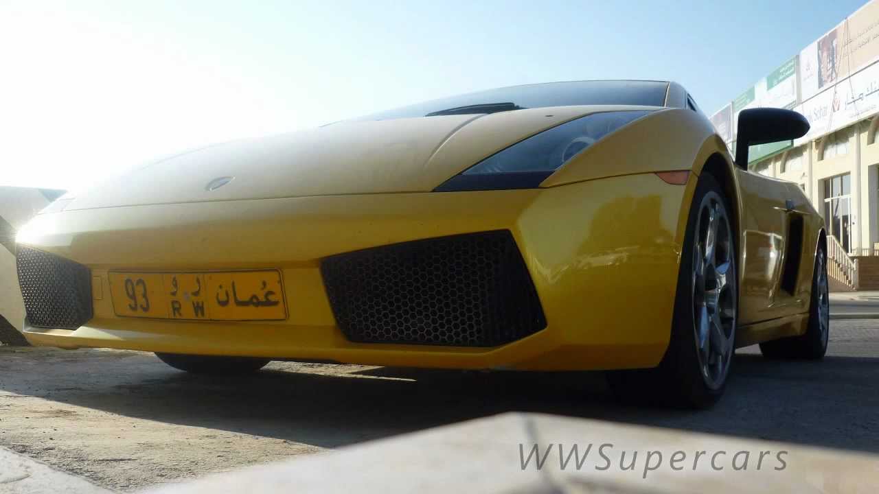 Lamborghini Gallardo in Muscat, Oman - YouTube