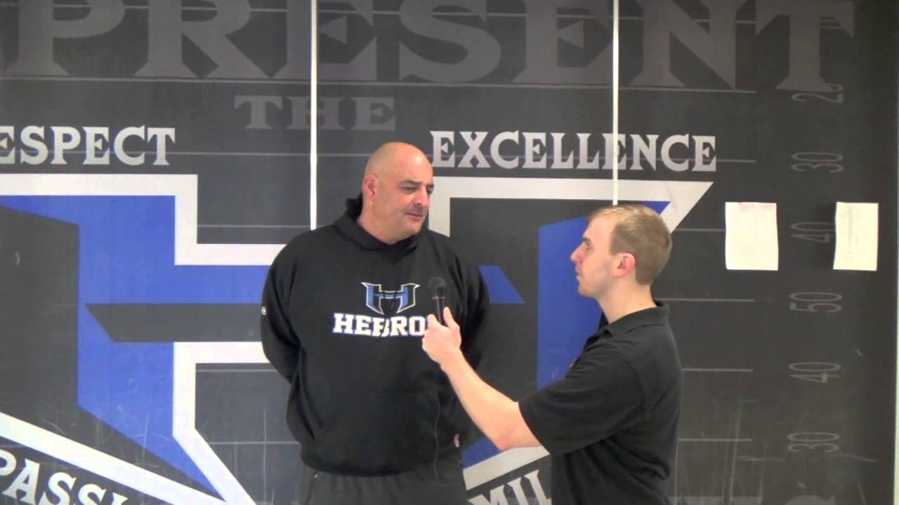 Hebron Head Football Coach Brian Brazil interview 11 21 13 - YouTube