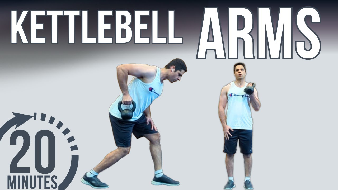 20 Minute Upper Body Kettlebell Workout (Arms | Chest | Shoulders ...