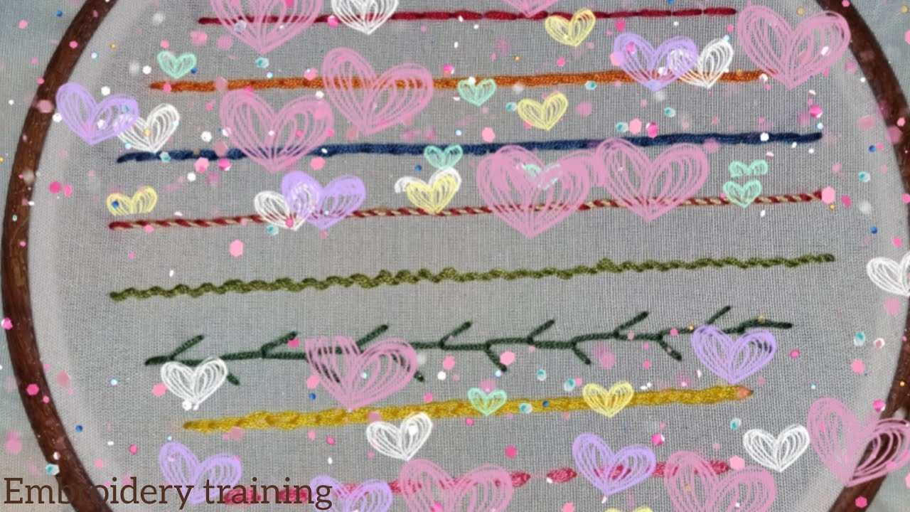 embroidery training : embroidery training with stem embroidery stitch ...