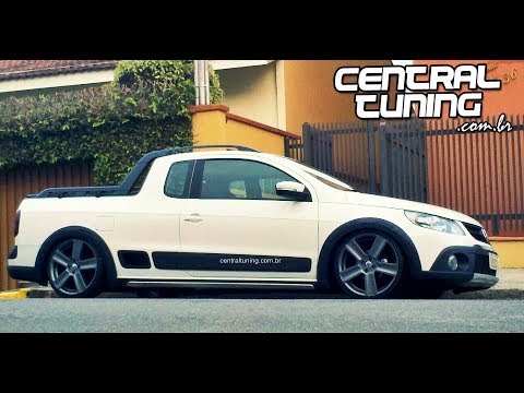 Saveiro Cross aro 18 Fixa Central Tuning - YouTube