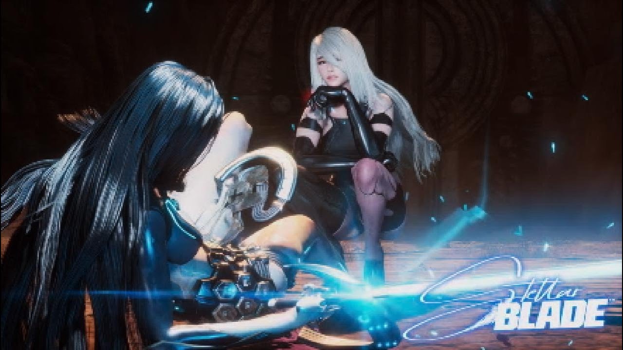 A2 and 2B vs Raven - Stellar Blade Boss Fights - YouTube