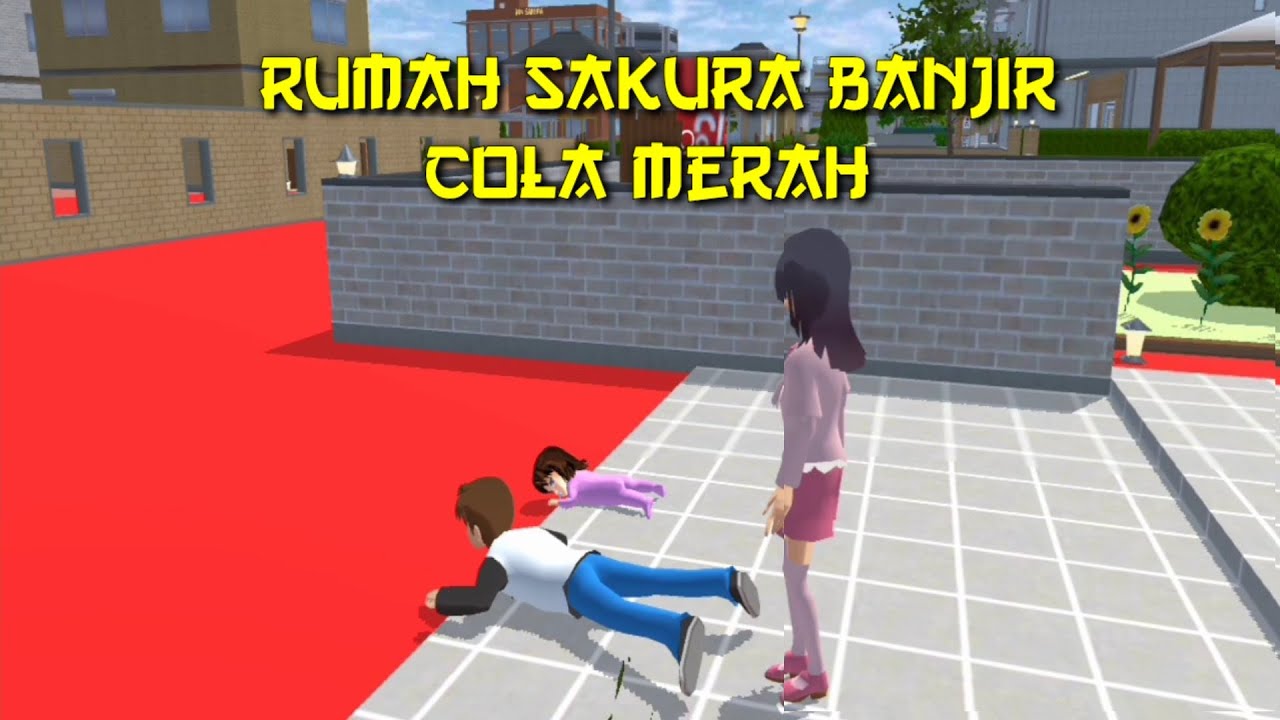 Rumah sakura Banjir cola merah - YouTube