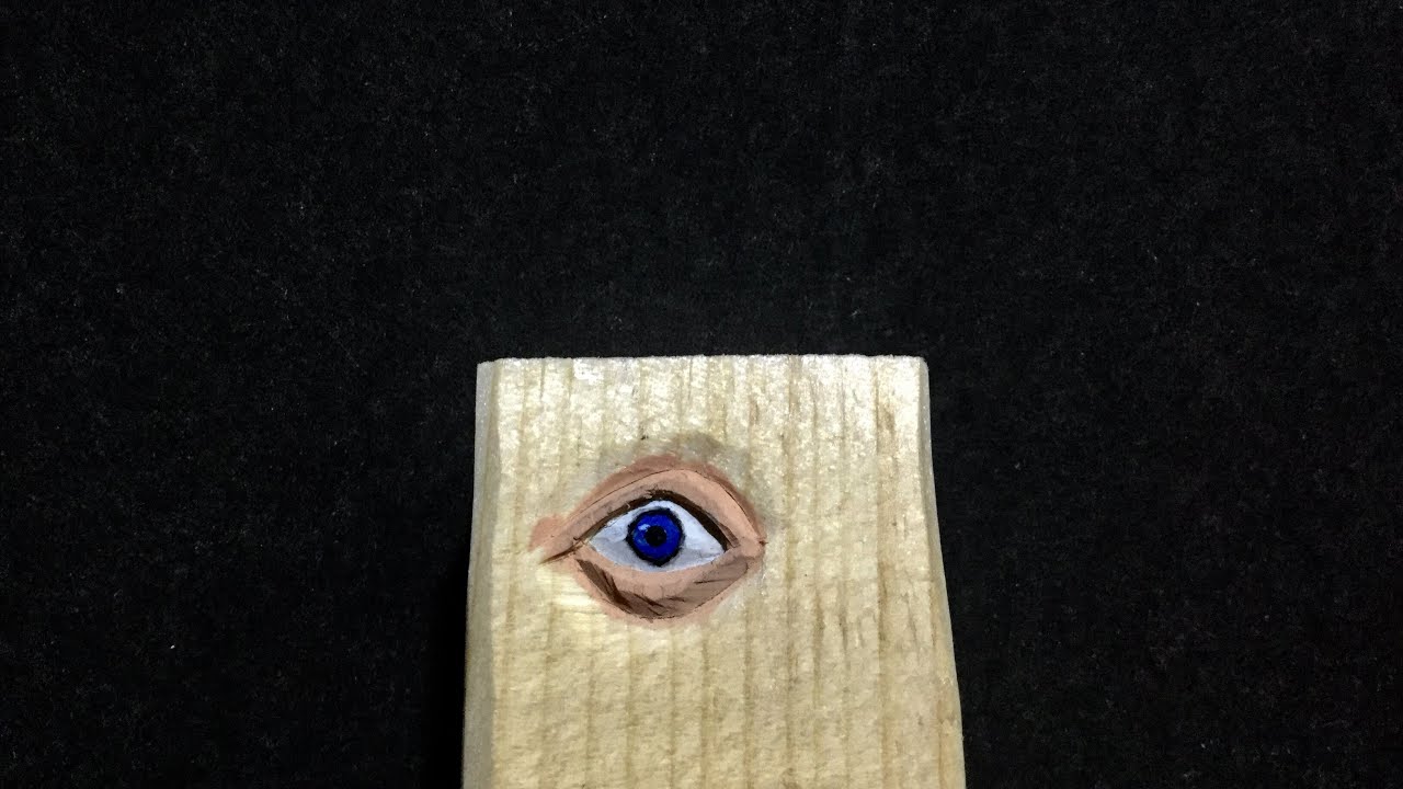 QUICK AND EASY EYE TO CARVE - YouTube