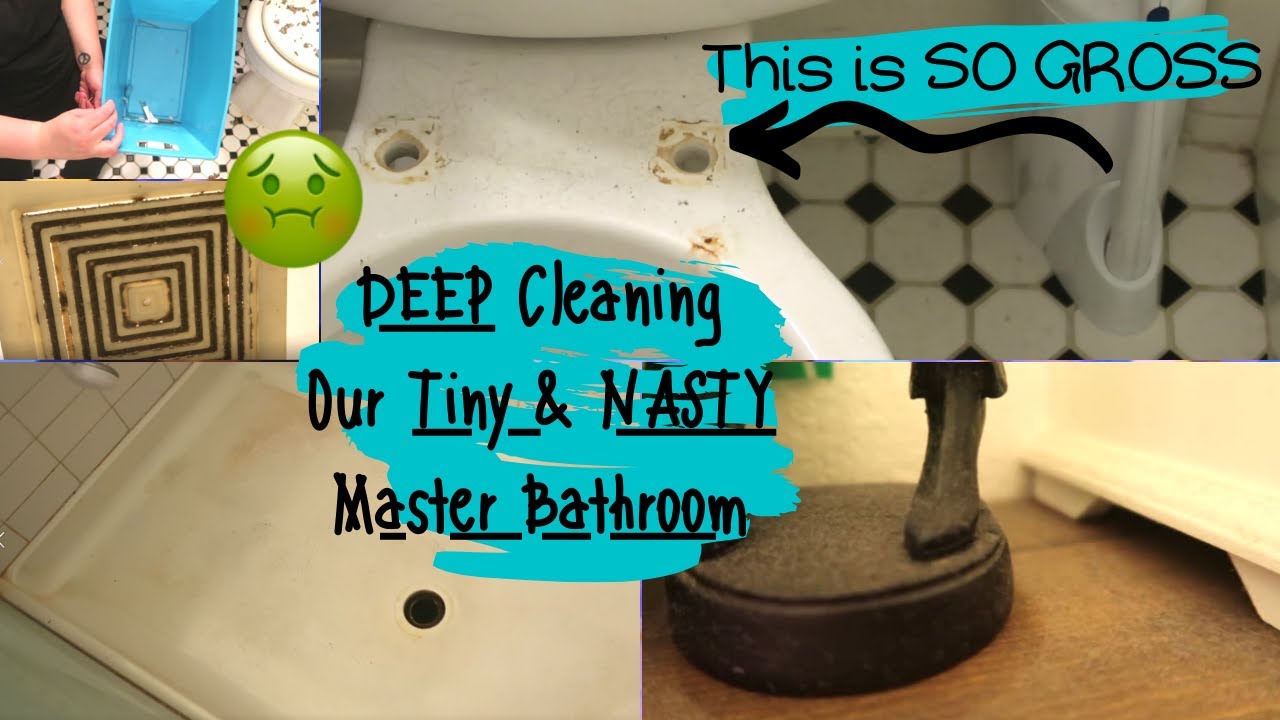 NEW! 2020 Deep Clean With Me :: Nasty Master Bathroom - YouTube