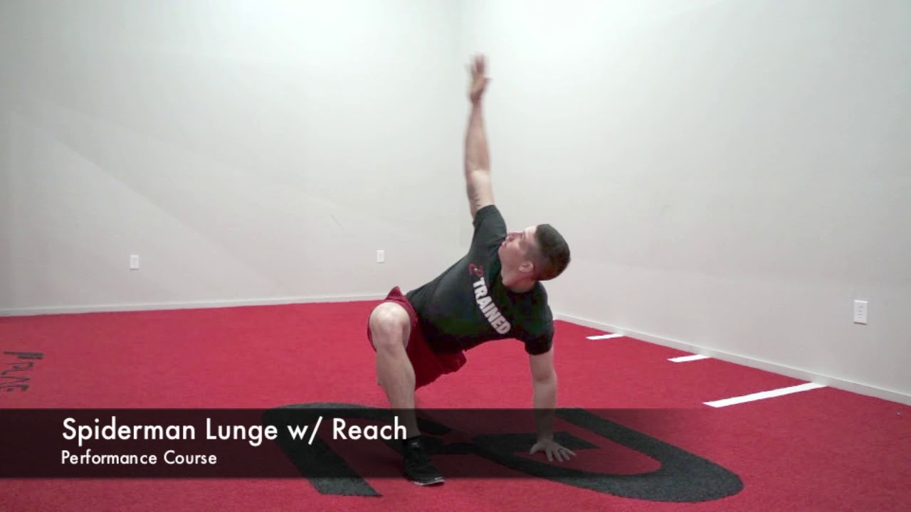 Spiderman Lunge with Rotation and Rock Back - YouTube