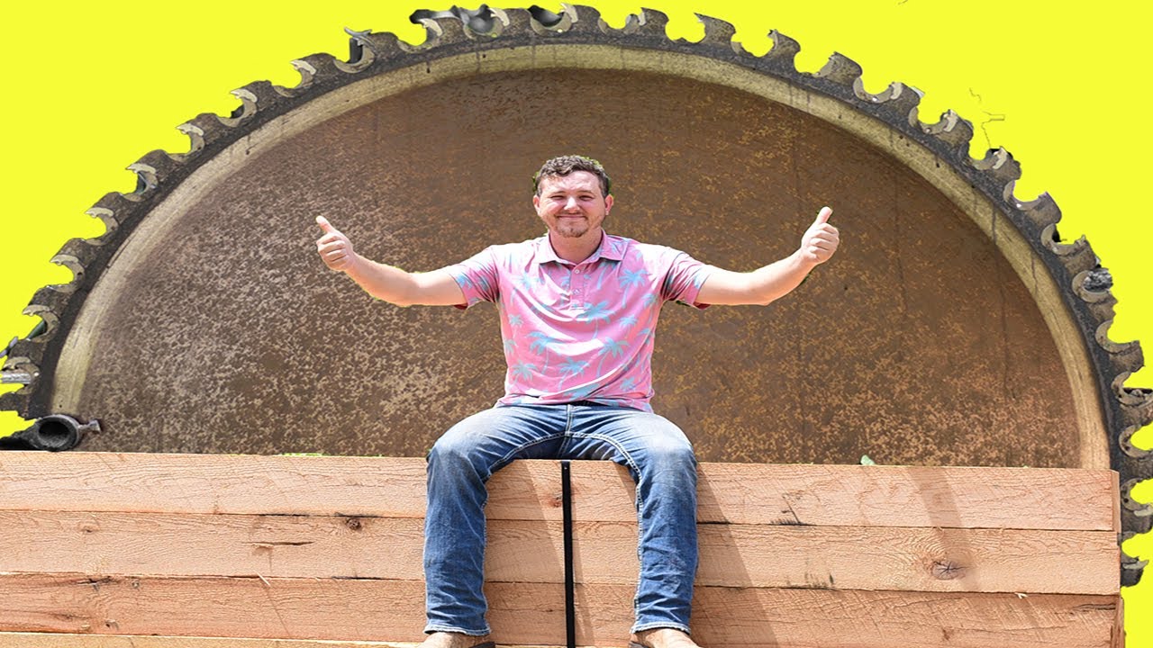 SAWING PERFECT TIE LOGS! - YouTube