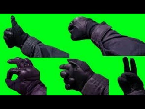 FREE GREEN SCREEN HAND GESTURE WITH GLOVES FOR GAMING EDITS - YouTube